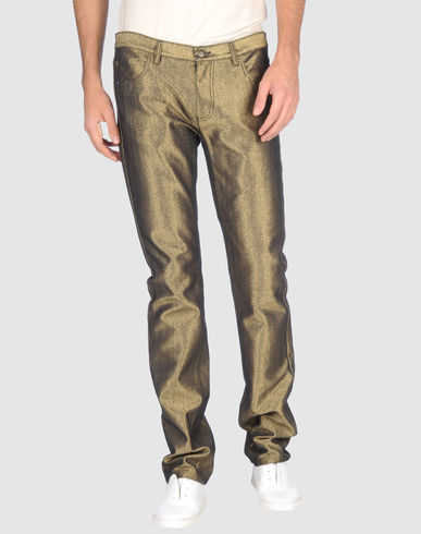 the total package — I need this: Trussardi 1911 Gold Jeans